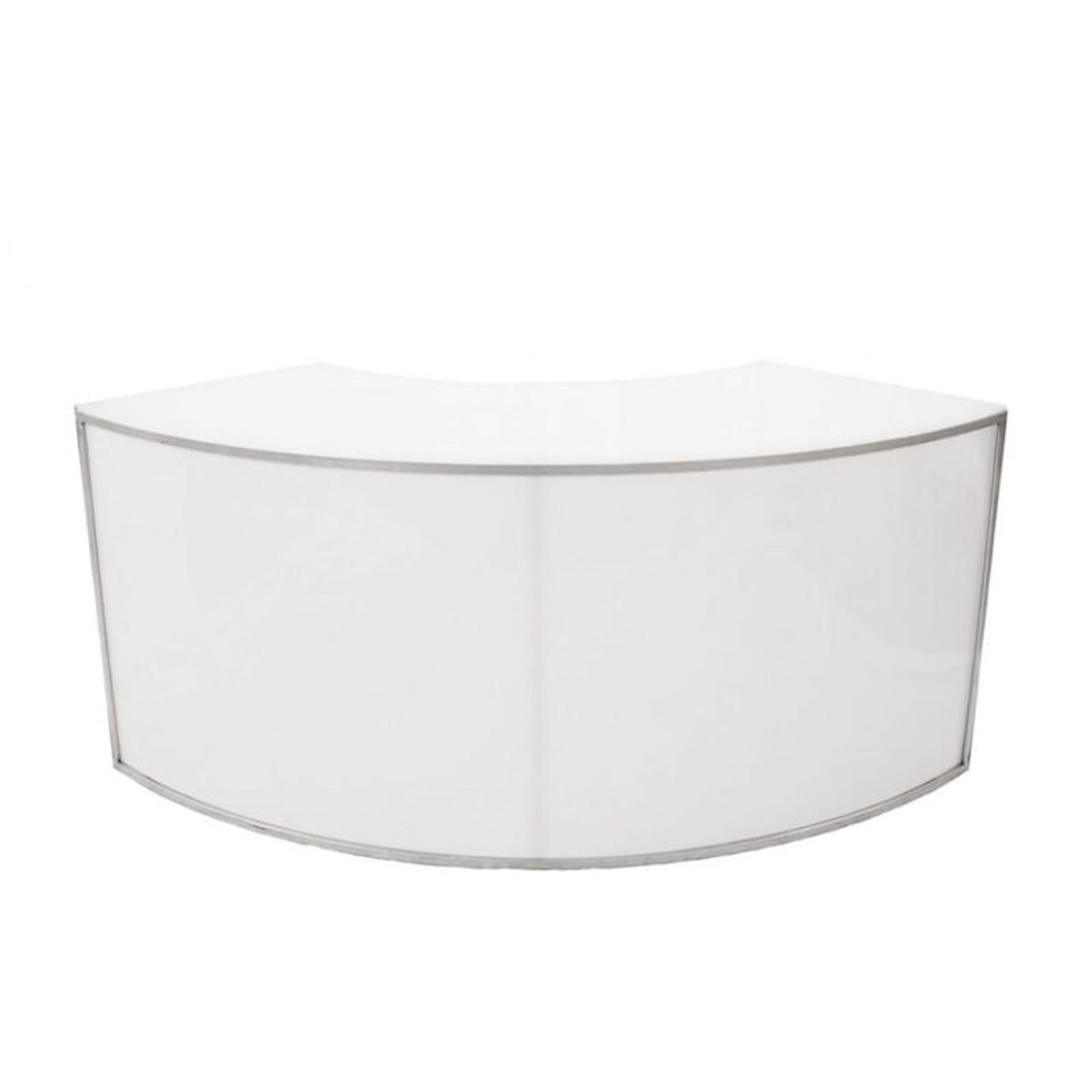 6′ Serpentine White Plexiglass Bar w/ LED Light