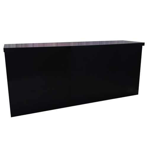 6′ Black Plexiglass Mirror Bar