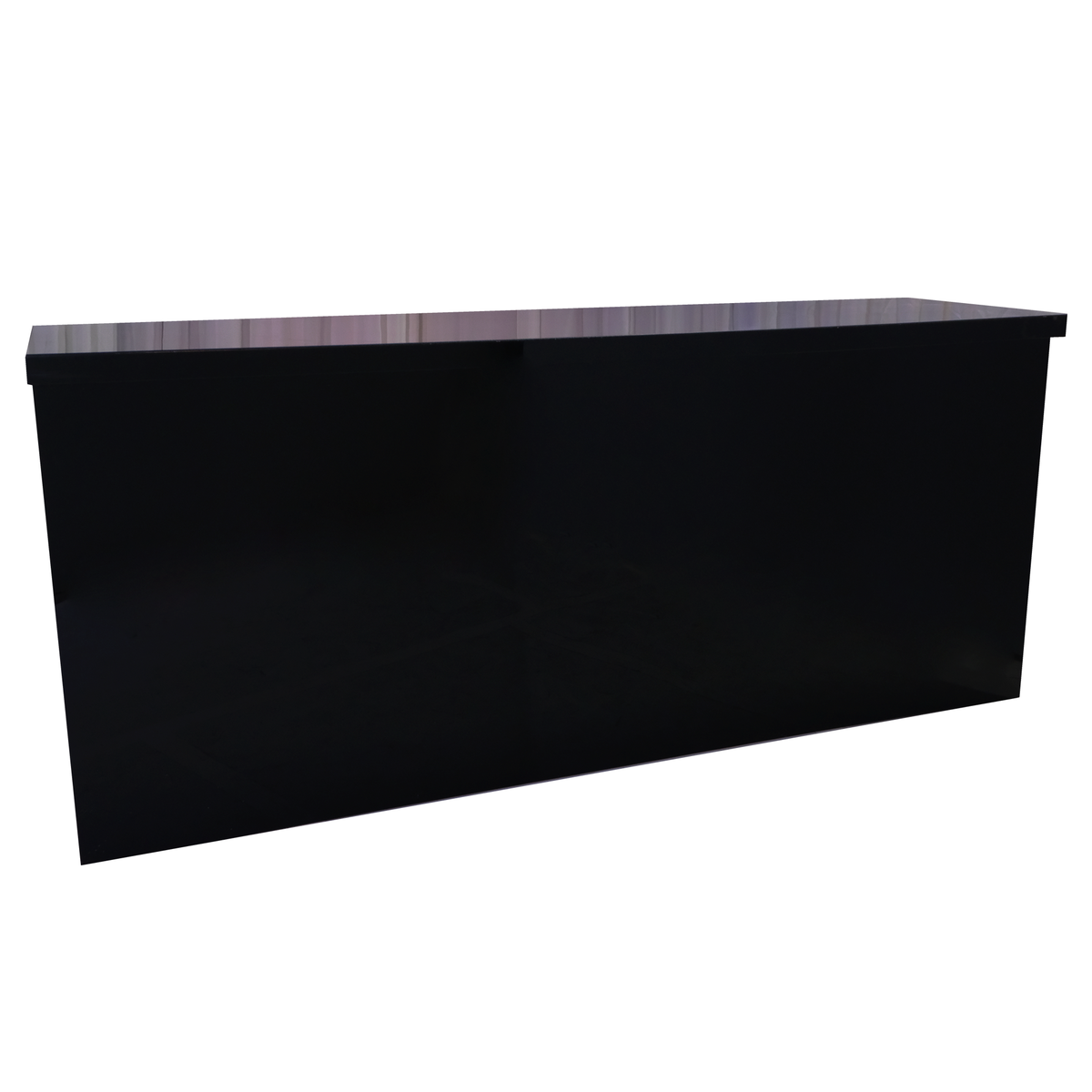 8′ Black Plexiglass Mirror Bar