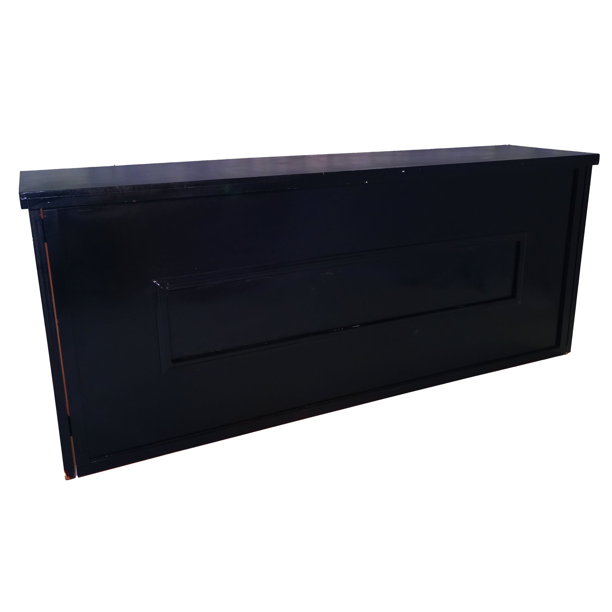 6′ Black Solid Bar Rental w/ Black Boarder