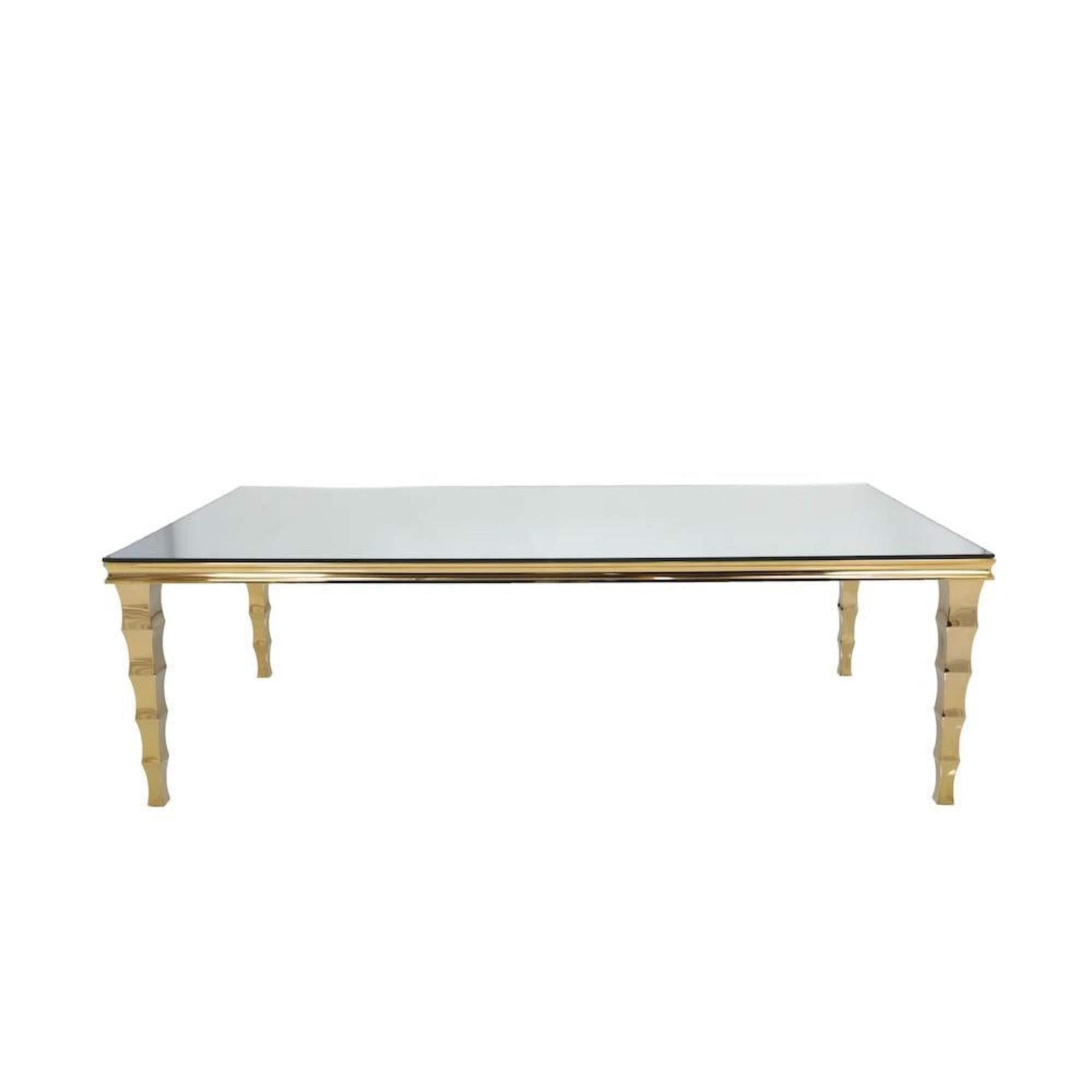 8′ Gold Hydra Table w/ Mirror Top