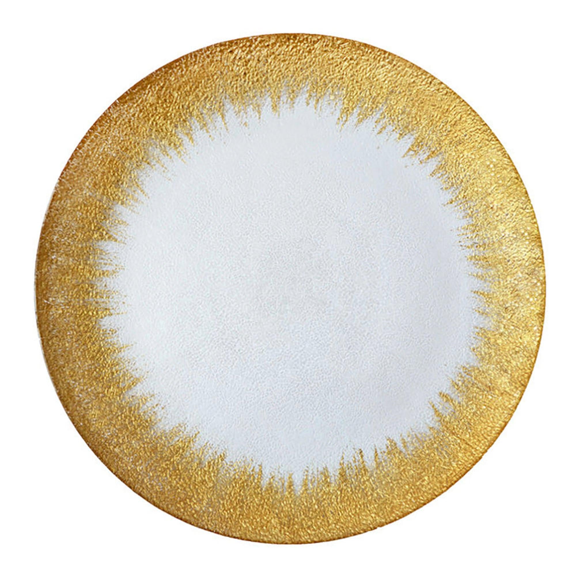 Gold Solaris Glass Charger Plate