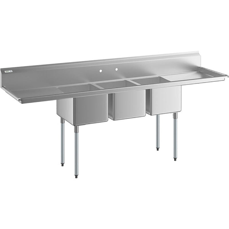 Portable 3 Compartment Sink