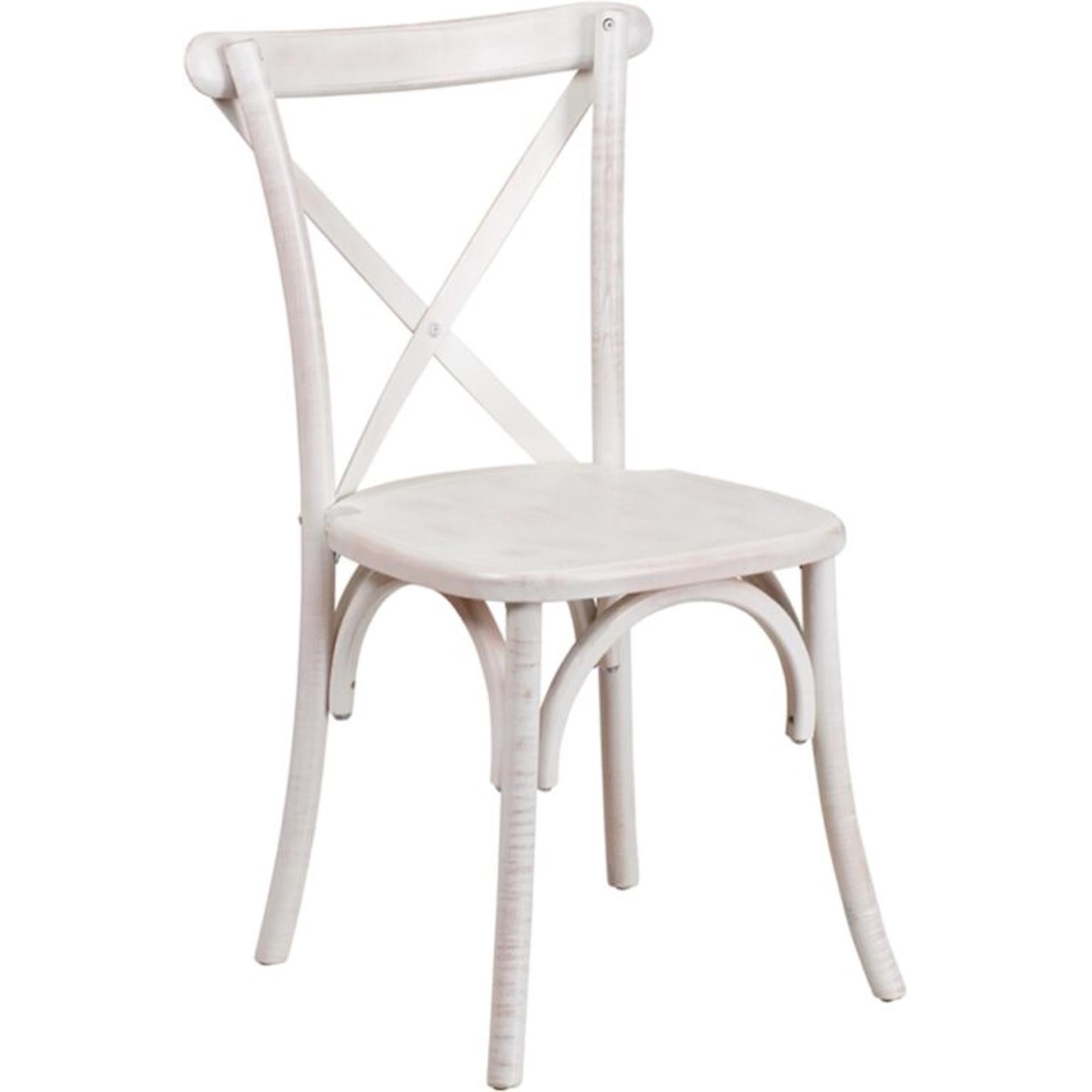 White Washed X-Back Chair